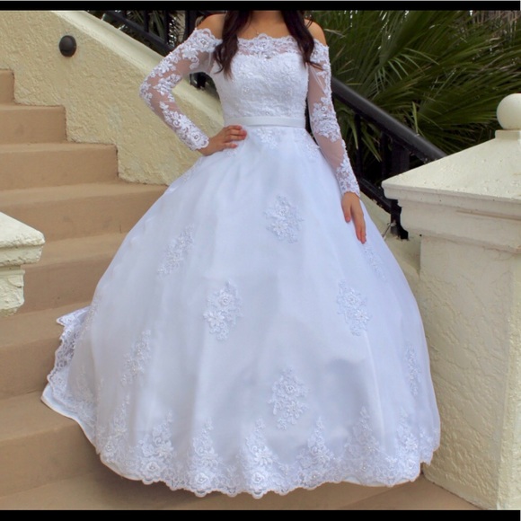 Dresses | Pure White Lace Wedding Dress | Poshmark